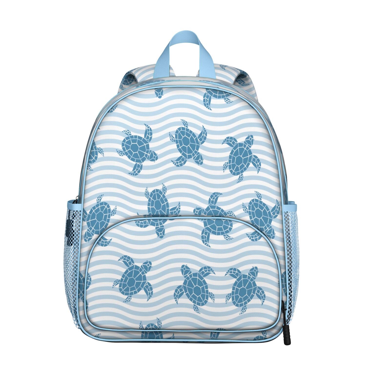Beach Inspired Waterproof Backpack - Coral Reef Print, Spacious & Spine ...