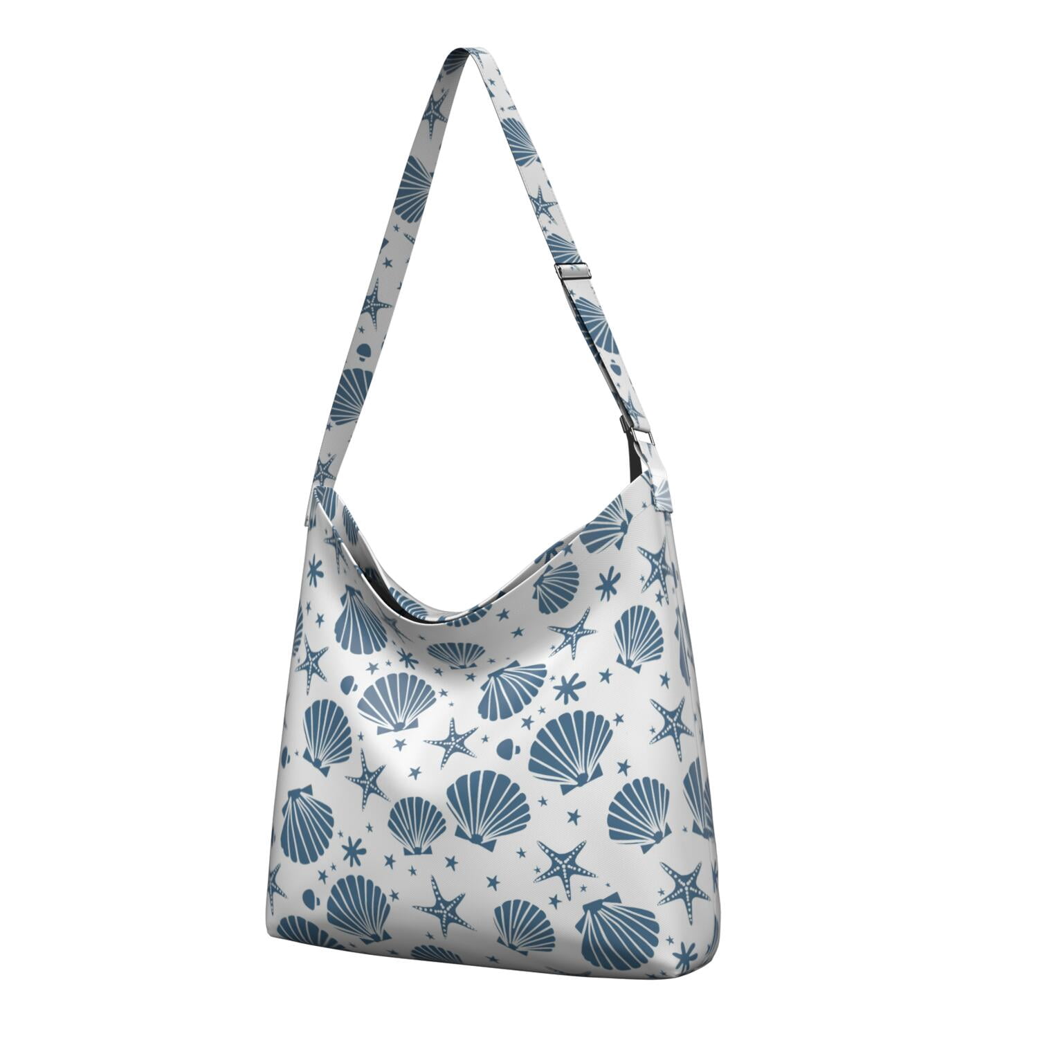 Beach-Inspired Work Tote Bag - Lightweight & Spacious with Fish & Sand ...