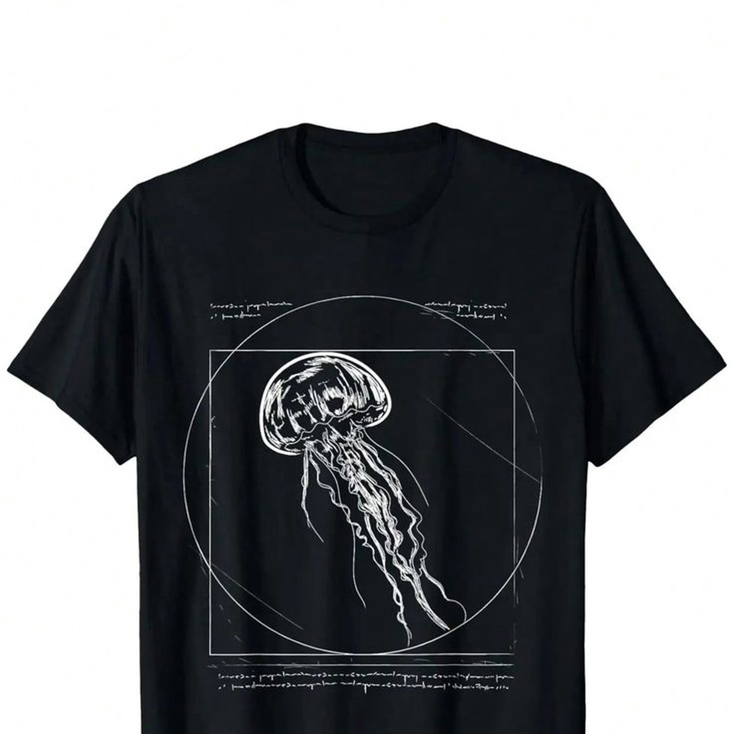 Beach JellyfiS1Hes Art Drawing Dress Gift Vitruvian JellyfiS1H T-S1Hirt ...