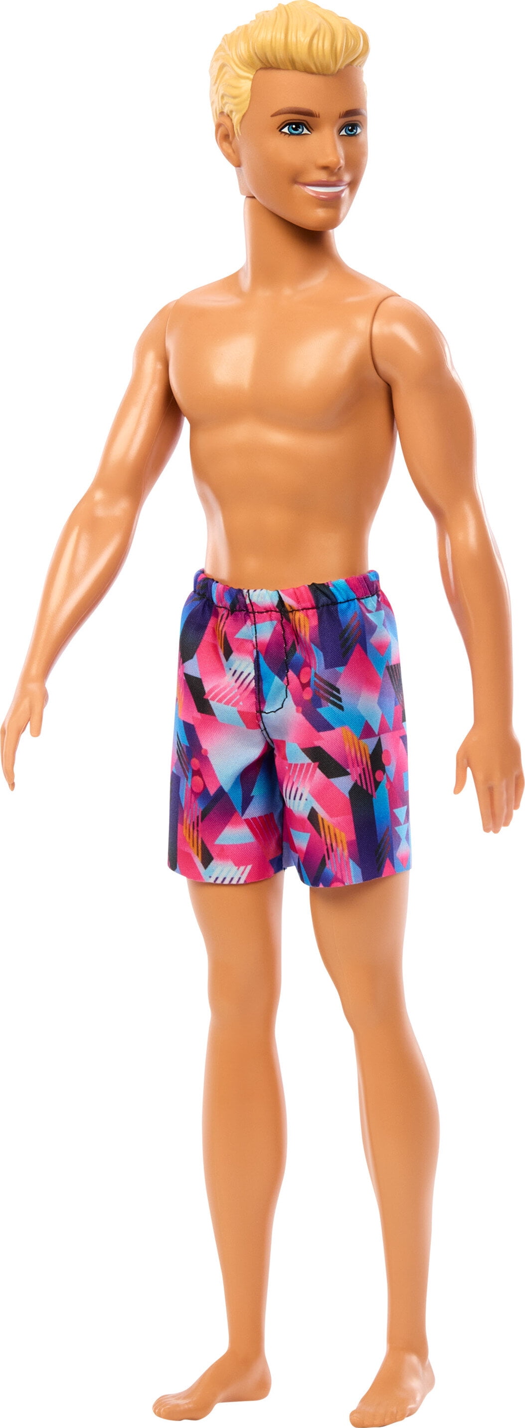 Beach Ken Doll with Blond Hair Wearing Purple Swimsuit - Walmart.com