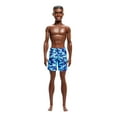 Beach Ken Doll with Dark Brown Hair Wearing Blue Swimsuit - Walmart.com