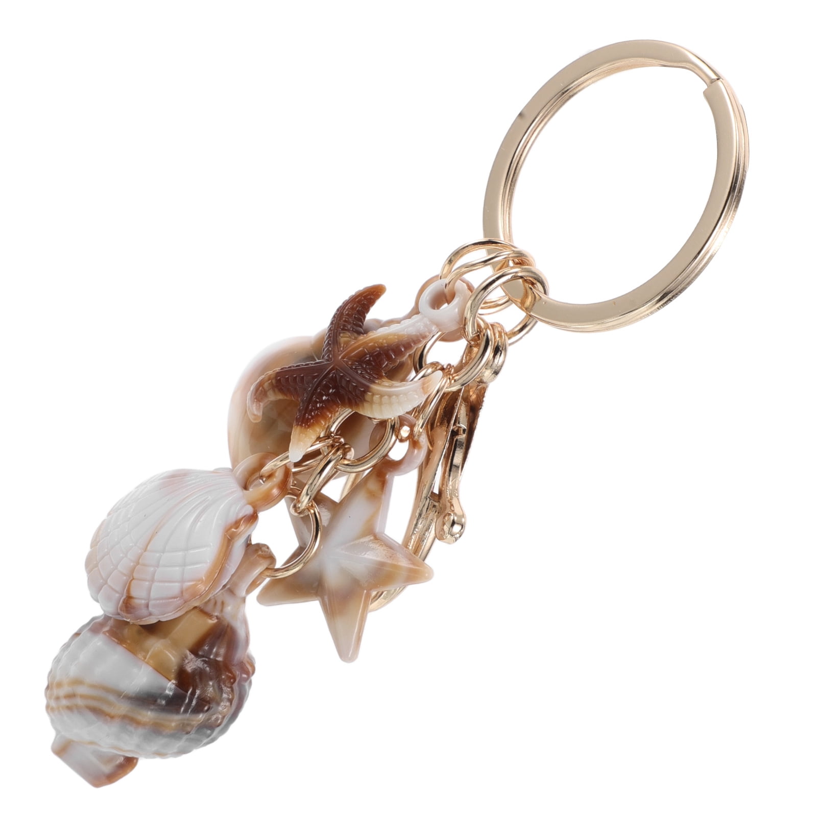 Beach Keychain Seashell Nautical Key Chain Ocean Key Chain Purse Charm ...