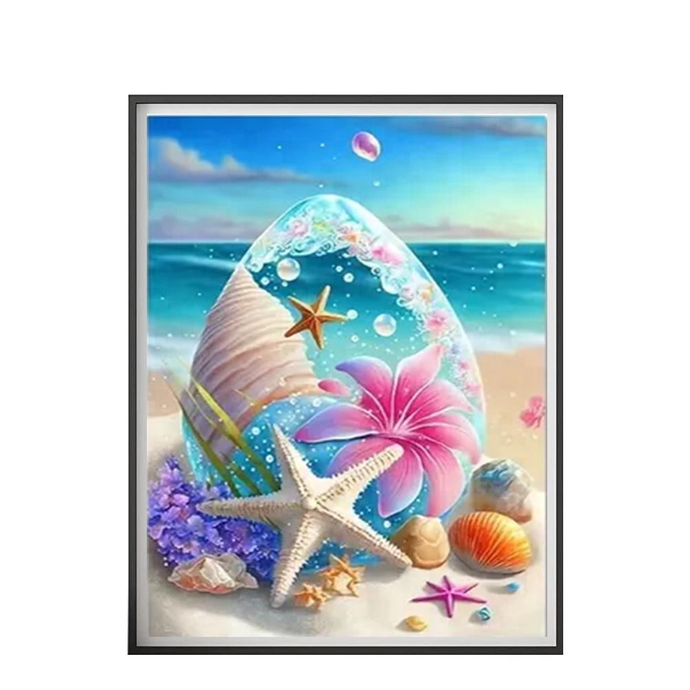 Beach Kits for Adults, Shell Kits, 5D Shell Paint Cry Diamonds, Drill ...
