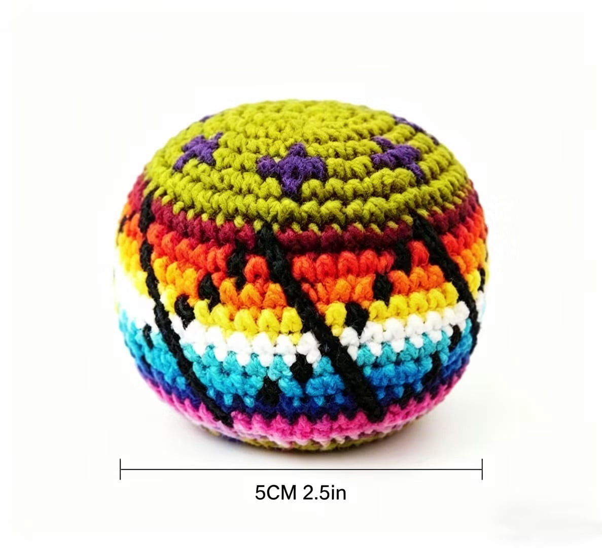 Beach Knitted Sports Sandbag Of Nature Footbag Sack for Kick Ball Assorted Foot Bag Crochet for ...