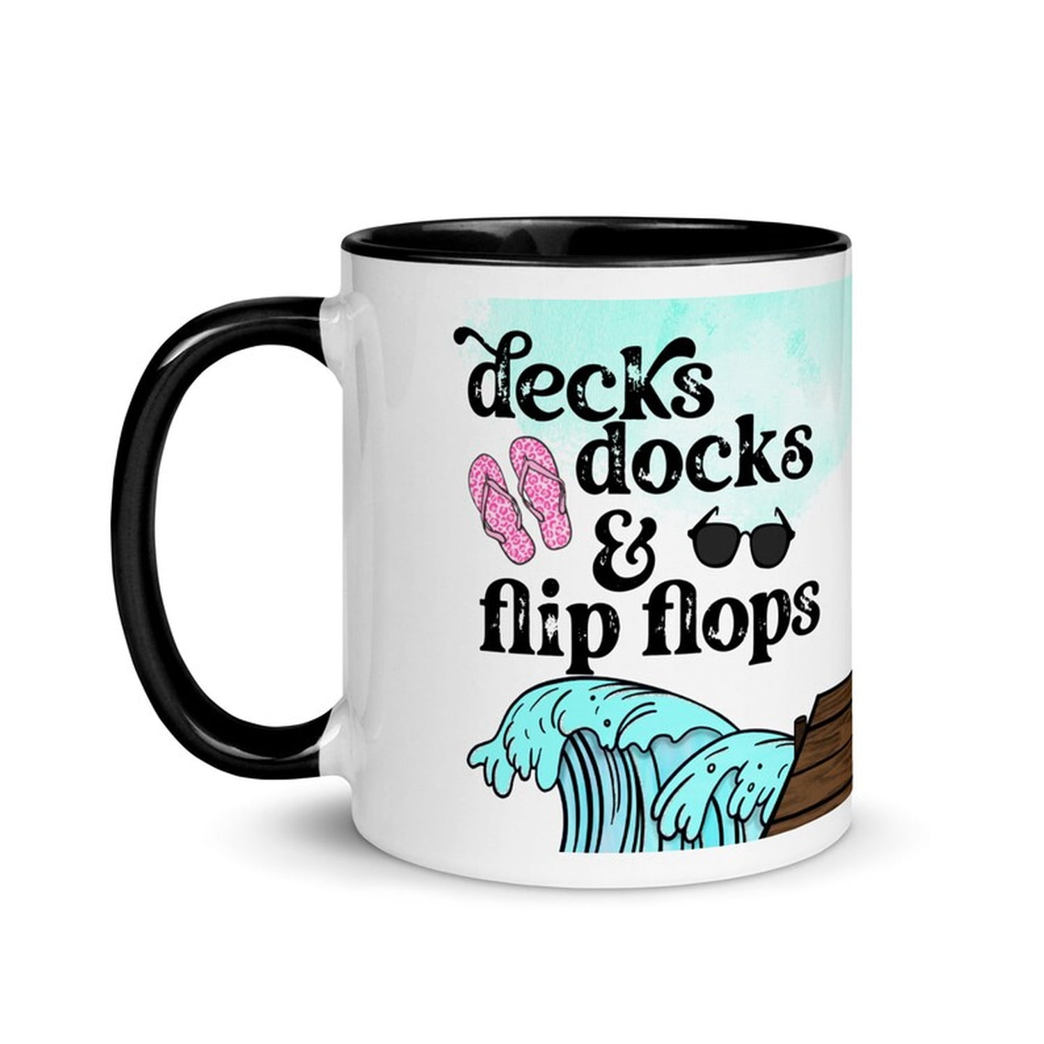 Beach L1ife H1olidawimming And Summer Lover Ceramic Coffee Mug with ...