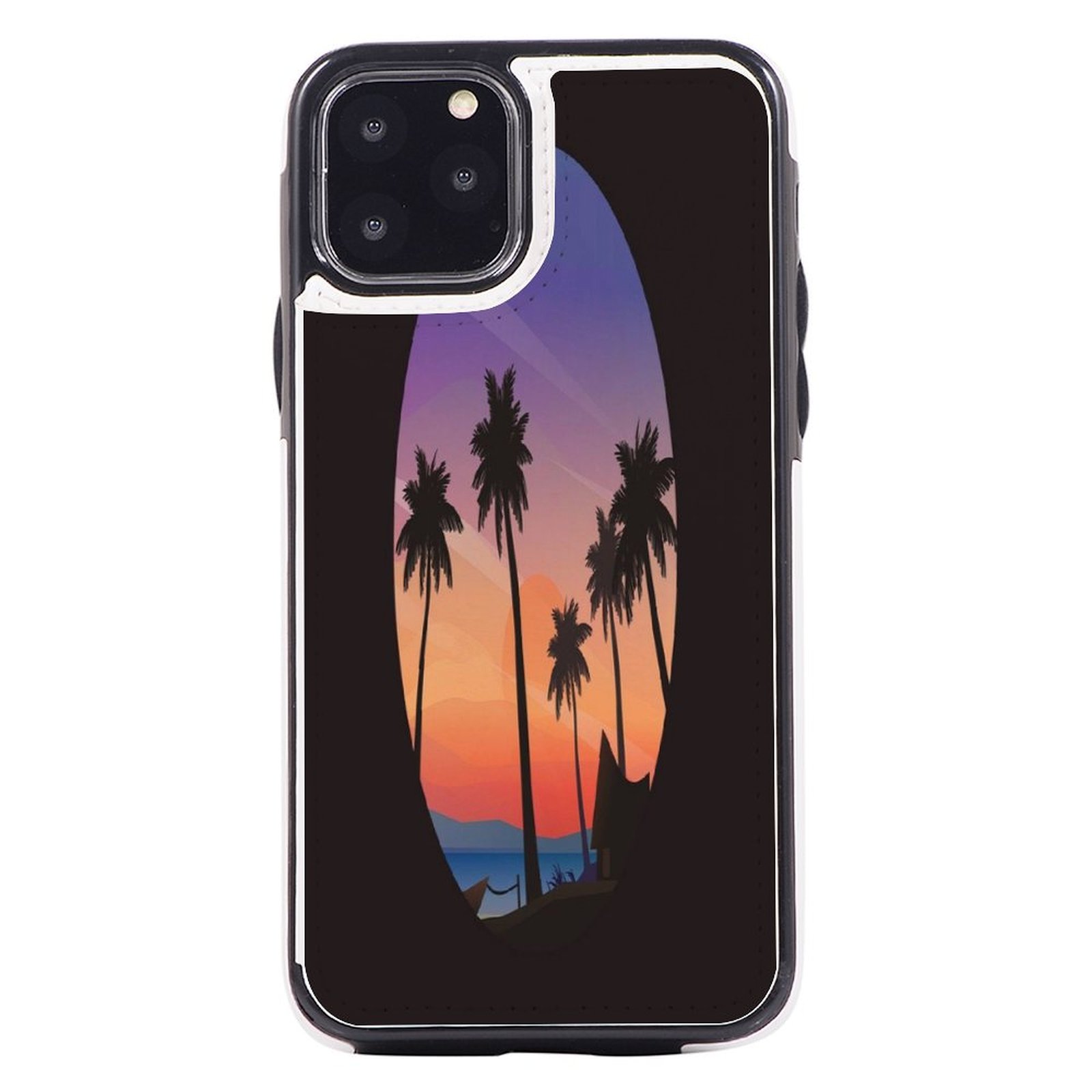 Beach Leather Wallet Case for iPhone 16 15 14 13 12 11 Pro Max Wallet ...