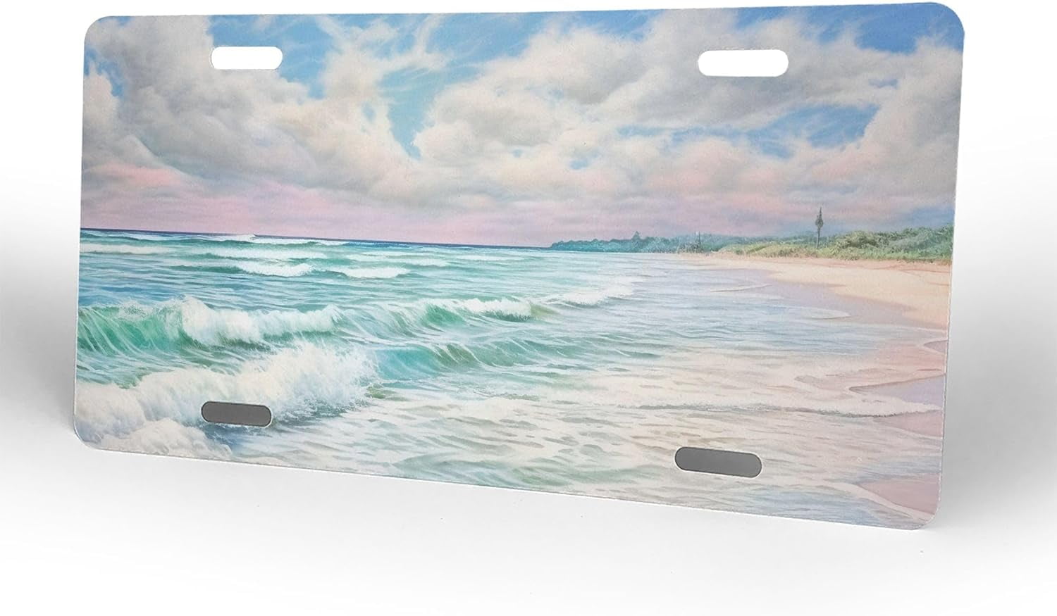 Beach License Plate, Decorative Car Front License Plate, Aluminum ...