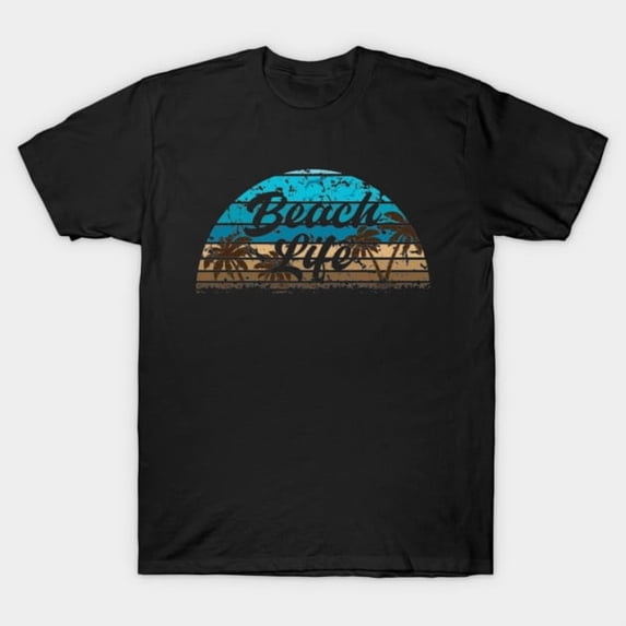 Beach Life Surf and Palm Coastal Summer Ocean Wave Sunset Relaxation ...