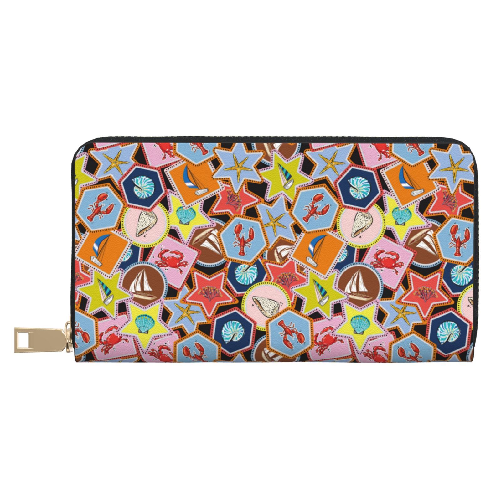 Beach Life Wallet Women, Leather Bifold Multi Card Wallet, Women's ...