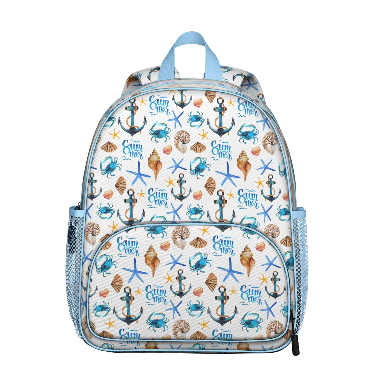 Beach & Lighthouse Print Ergonomic Backpack - Adjustable Straps ...