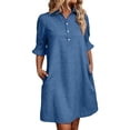Beach Lightweight Summer Dress Tropicalia Dress Ruffle Sleeve Casual ...