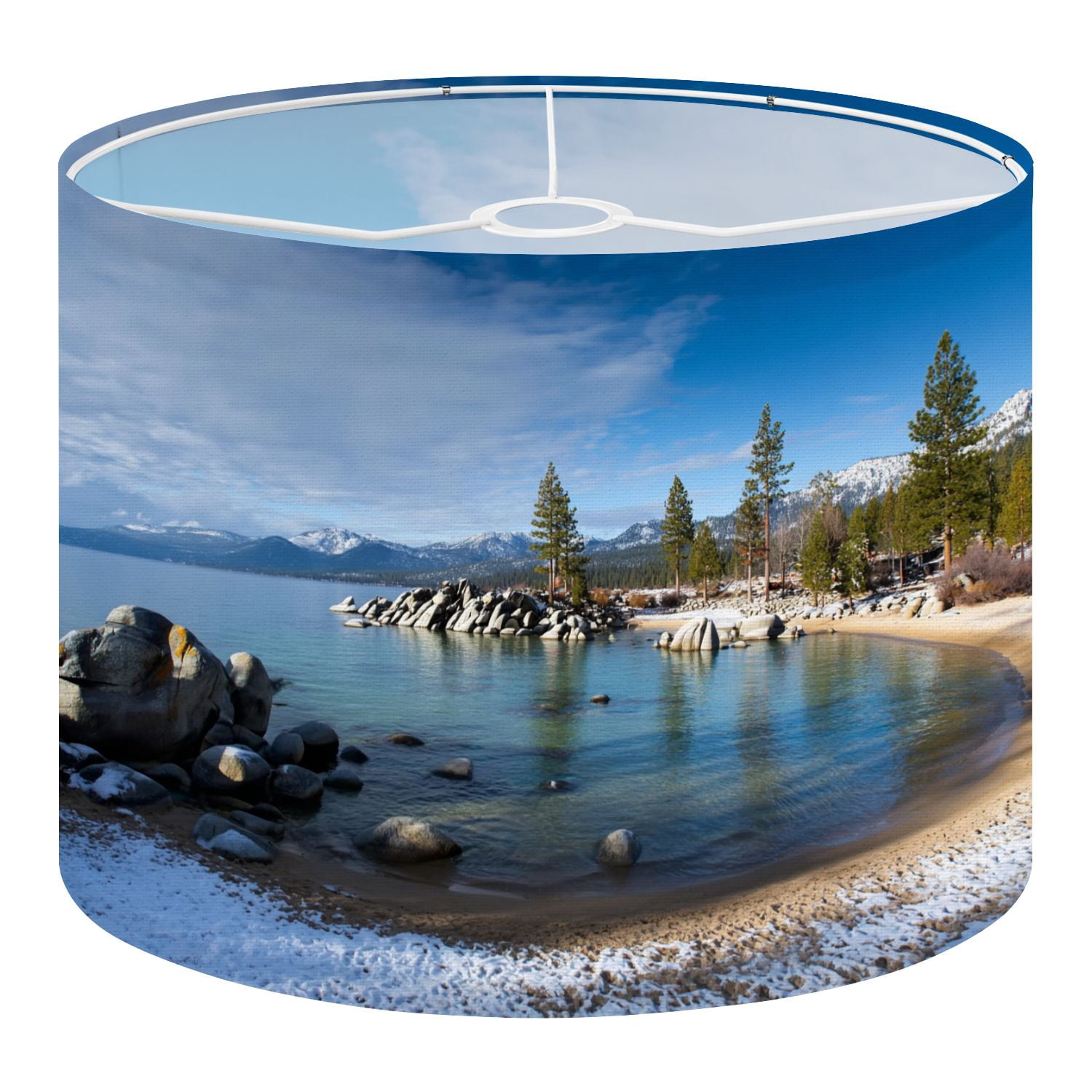 Beach Linen Drum Lampshades lake tahoe lake tahoe pictures royalty free ...