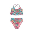 Beach Lingo girls 2pc Ruffle Bralette & High-Waist Bottom Swim Set, 10 ...