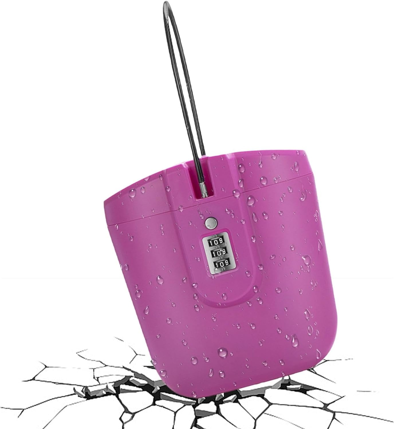 Beach Lock Box, Key Lock Box with Combination Code, Waterproof Portable ...