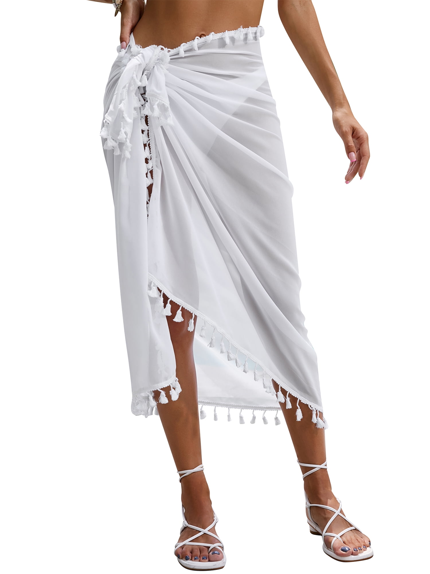 Beach Long Sarong Women Bikini Cover Up Swimwear Bathing Suit Summer ...