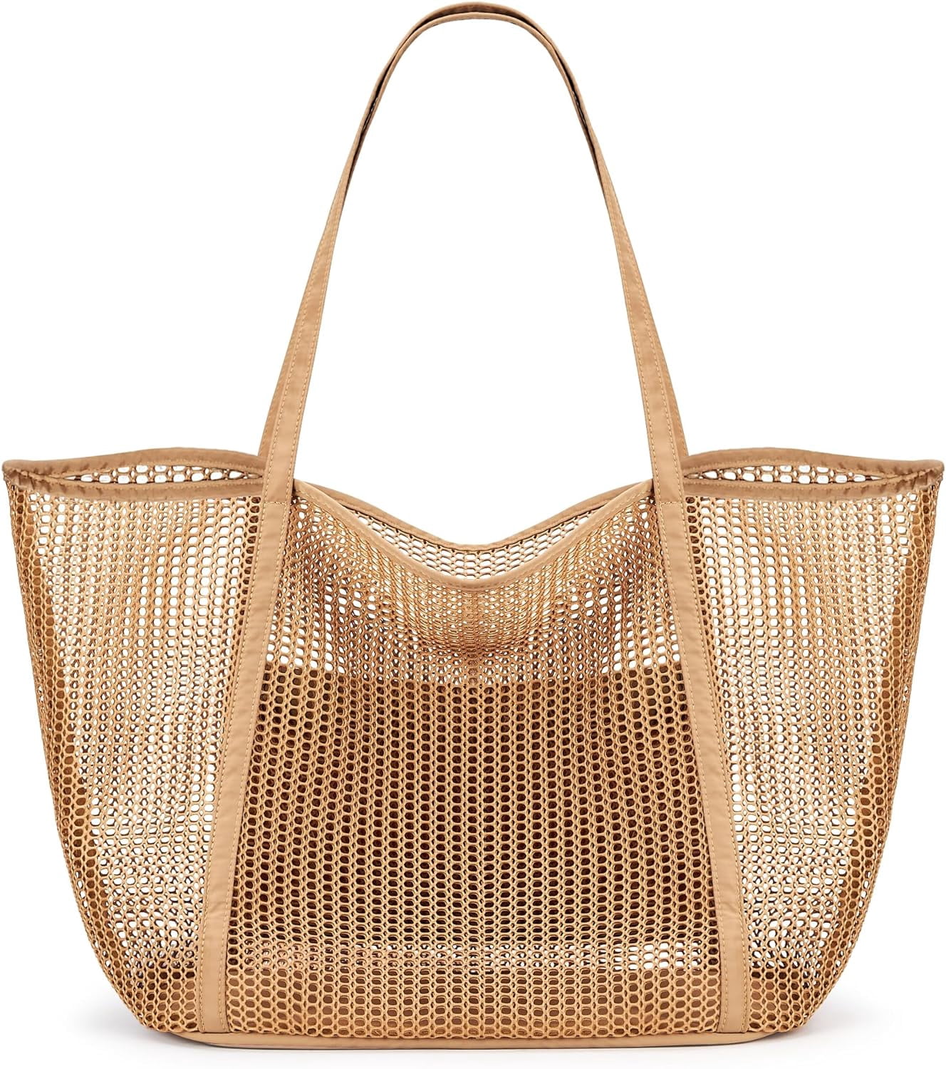 Beach Mesh Tote Bag, Womens Shoulder handbag MAX 27L Grocery Bag ...