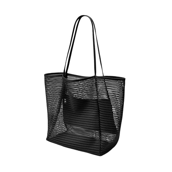 Beach Mesh Tote Bag with Reinforced Handles and Foldable Design ...