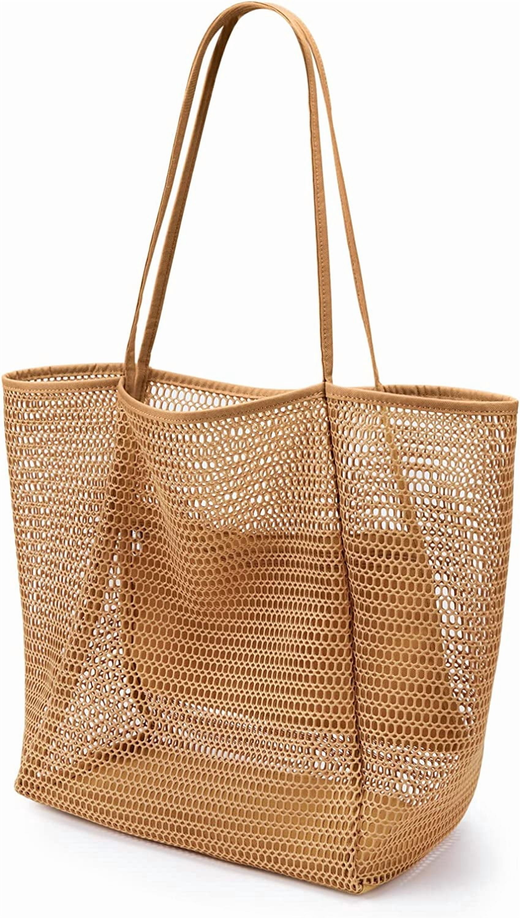 Beach Mesh Tote Bags for Women, Casual Hobo Tote Bag Women Foldable ...