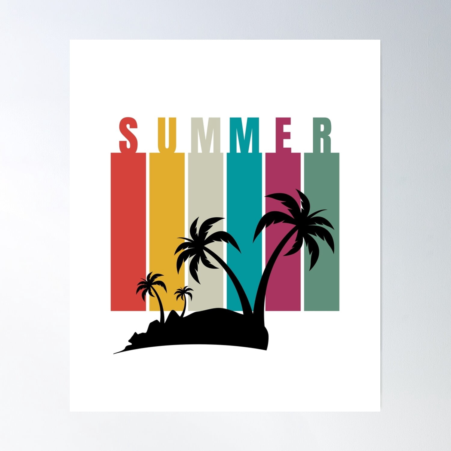 Beach Mode Activated- Vintage Wall Arttrendy Retro Print Room Decor ...