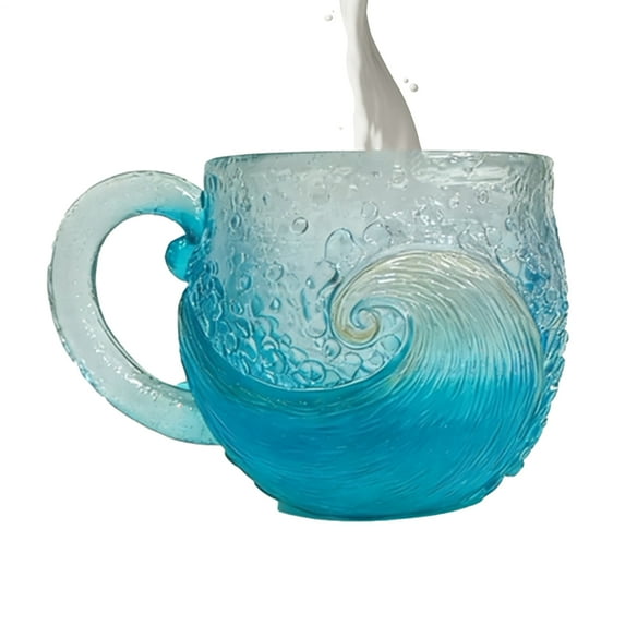 Beach Mug Sea Wave Cup 12 Oz Sea Theme Water Tea Cup Coffee Resin Mug ...
