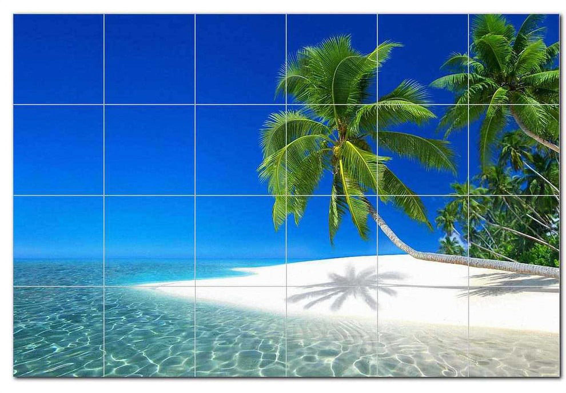 Beach Ocean Ceramic Tile Mural Kitchen Backsplash Bathroom Shower ...