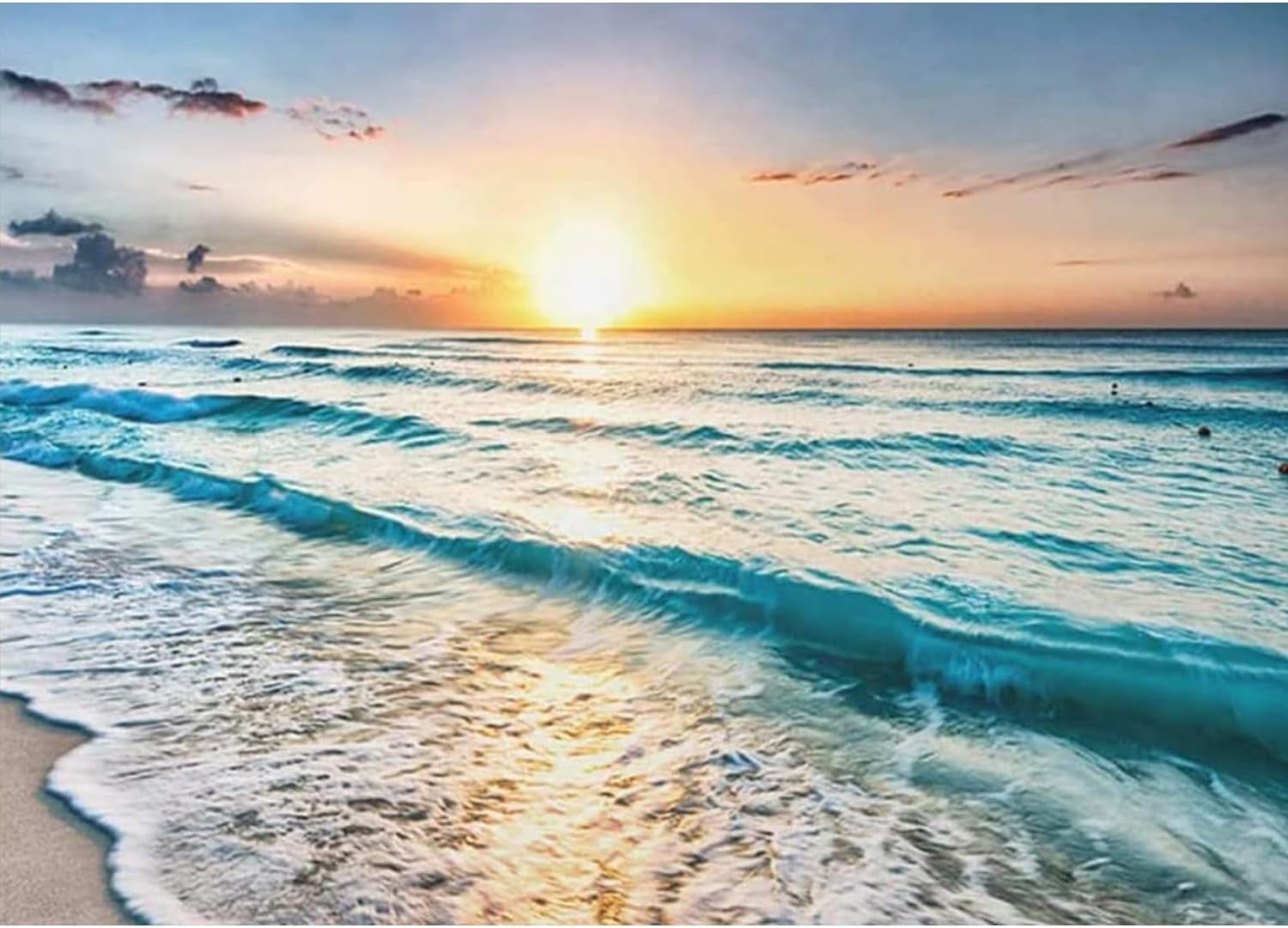Beach Ocean Diamond Art Painting Kits for Adults, 5D DIY Full Drill ...