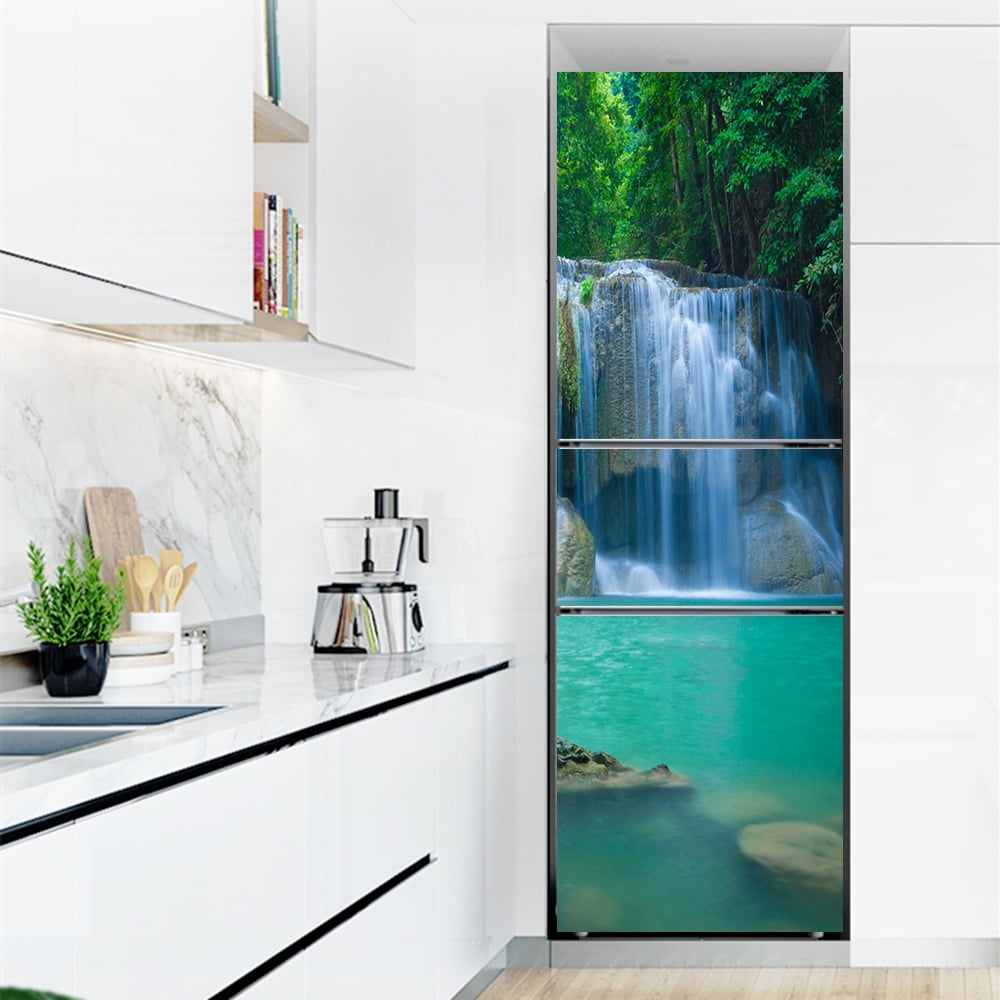 Beach Ocean Iceberg Refrigerator Sticker Full Film landscape Removable ...