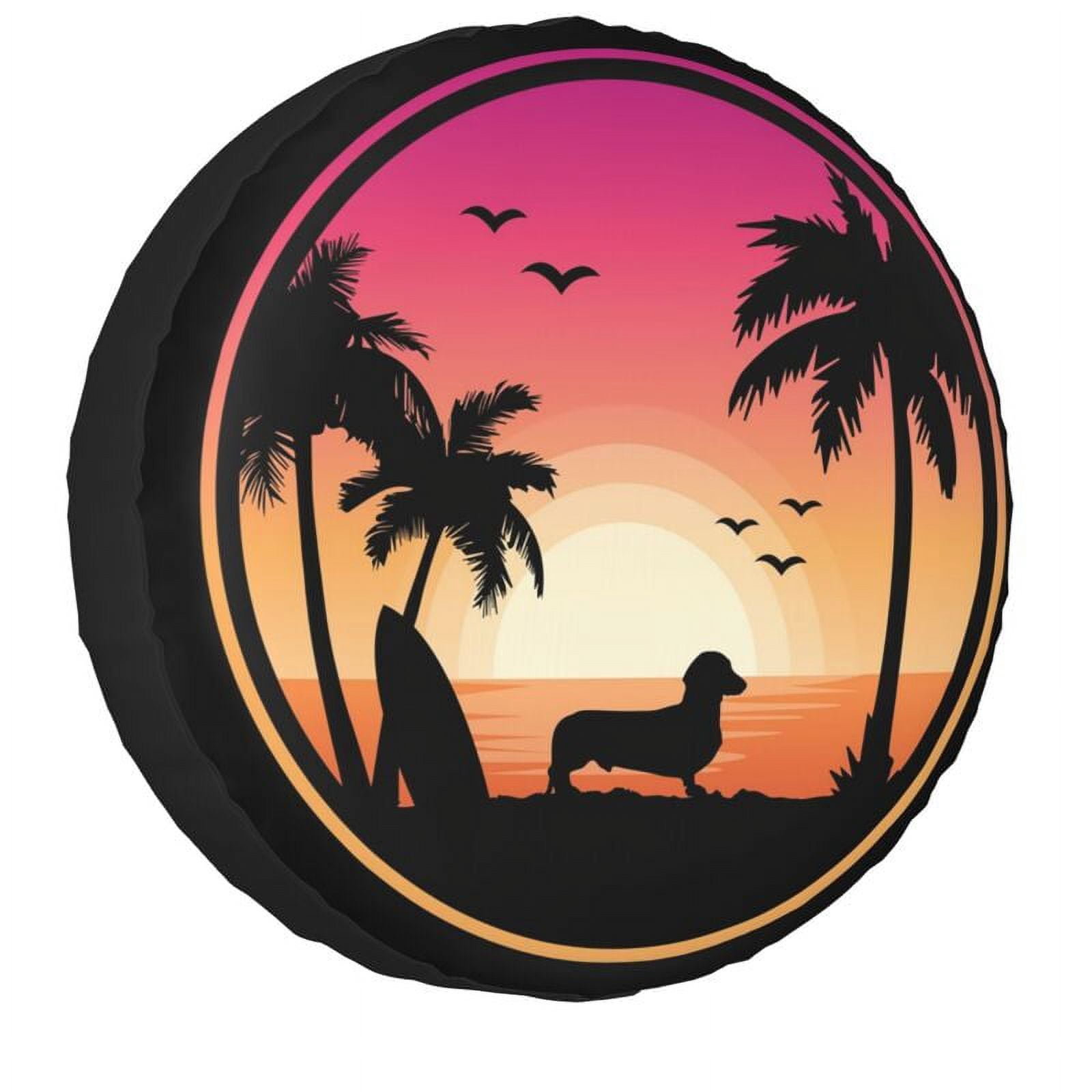 Beach Ocean Palm Tree Spare Tire Cover Grand Cherokee Tropical 4WD 4x4 ...