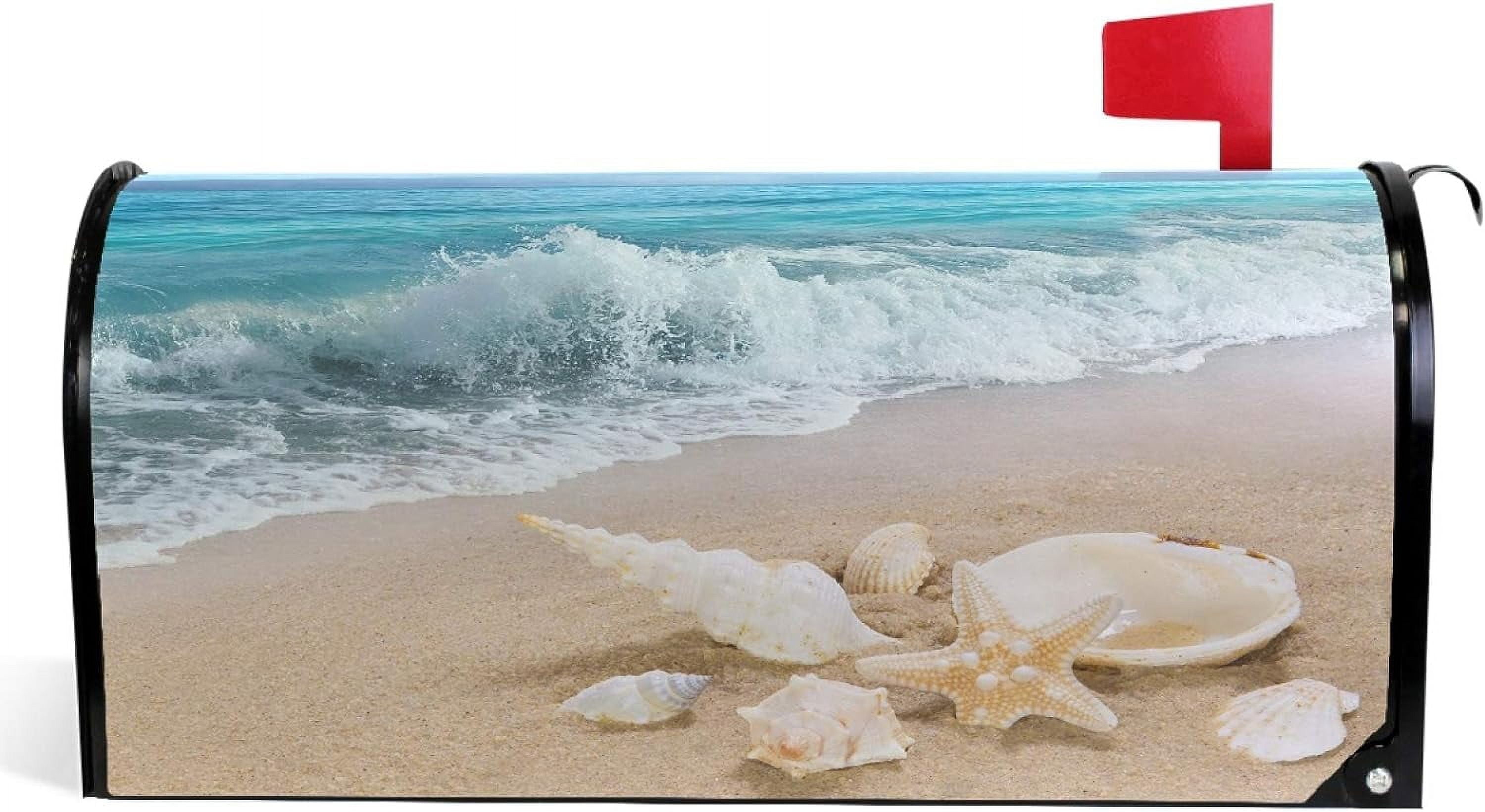 Beach Ocean Starfish Mailbox Cover Seashell Sea Summer Mailbox Covers ...
