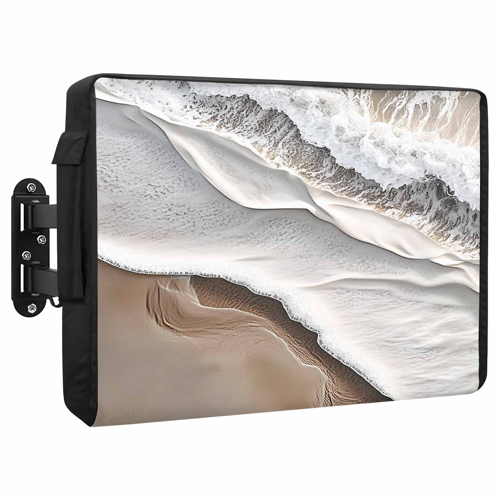 Beach Ocean Wave Outdoor TV Cover 80 to 85 Inch Abstract Art Coastal ...