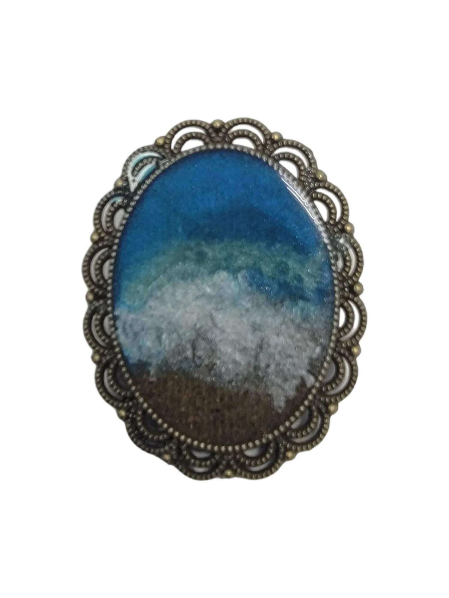 Beach Ocean Waves Sand Brooch - Walmart.com