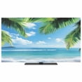 Beach Ocean Waves TV Dust Cover,Stretchable TV Screen Desktop Computer ...