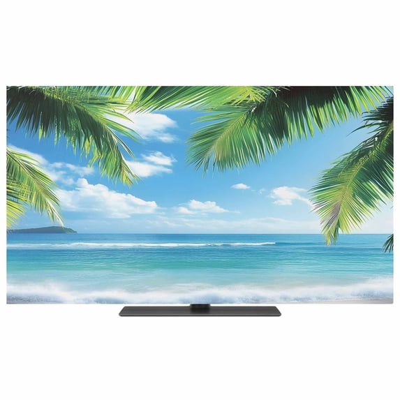 Beach Ocean Waves TV Dust Cover,Stretchable TV Screen Desktop Computer ...