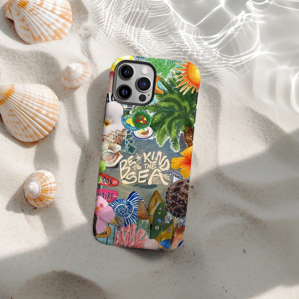 Beach Palm Tree Summer Sea Beach Lovers Phone Case with iPhone 17 to 11 ...