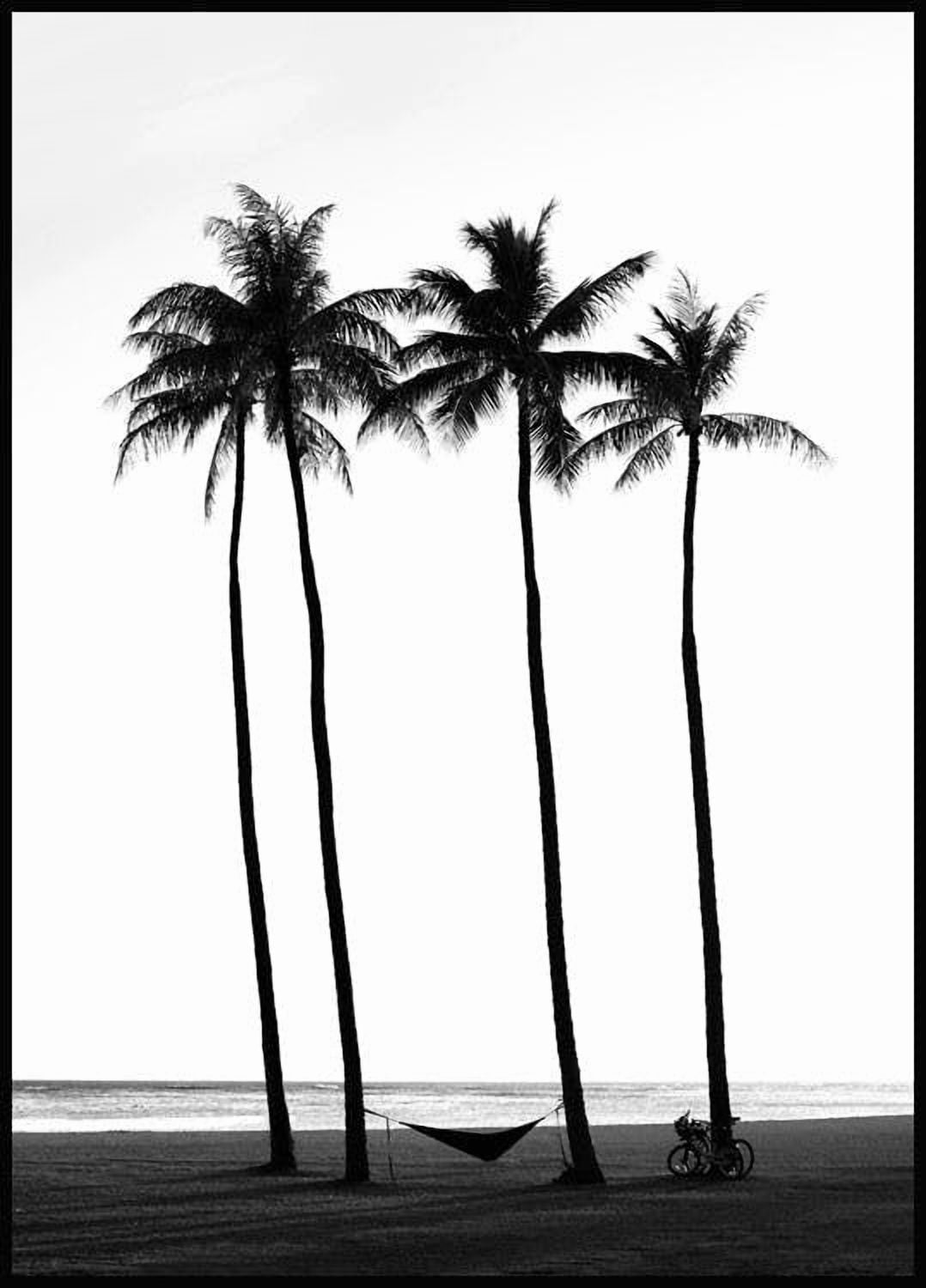 Beach Palm Trees Poster Wall Art Bedroom Wall Art Home Decor Office ...