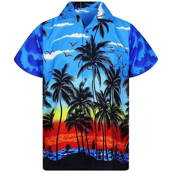 Beach Palm Vacation Party Aloha Hawaiian Shirt - Walmart.com