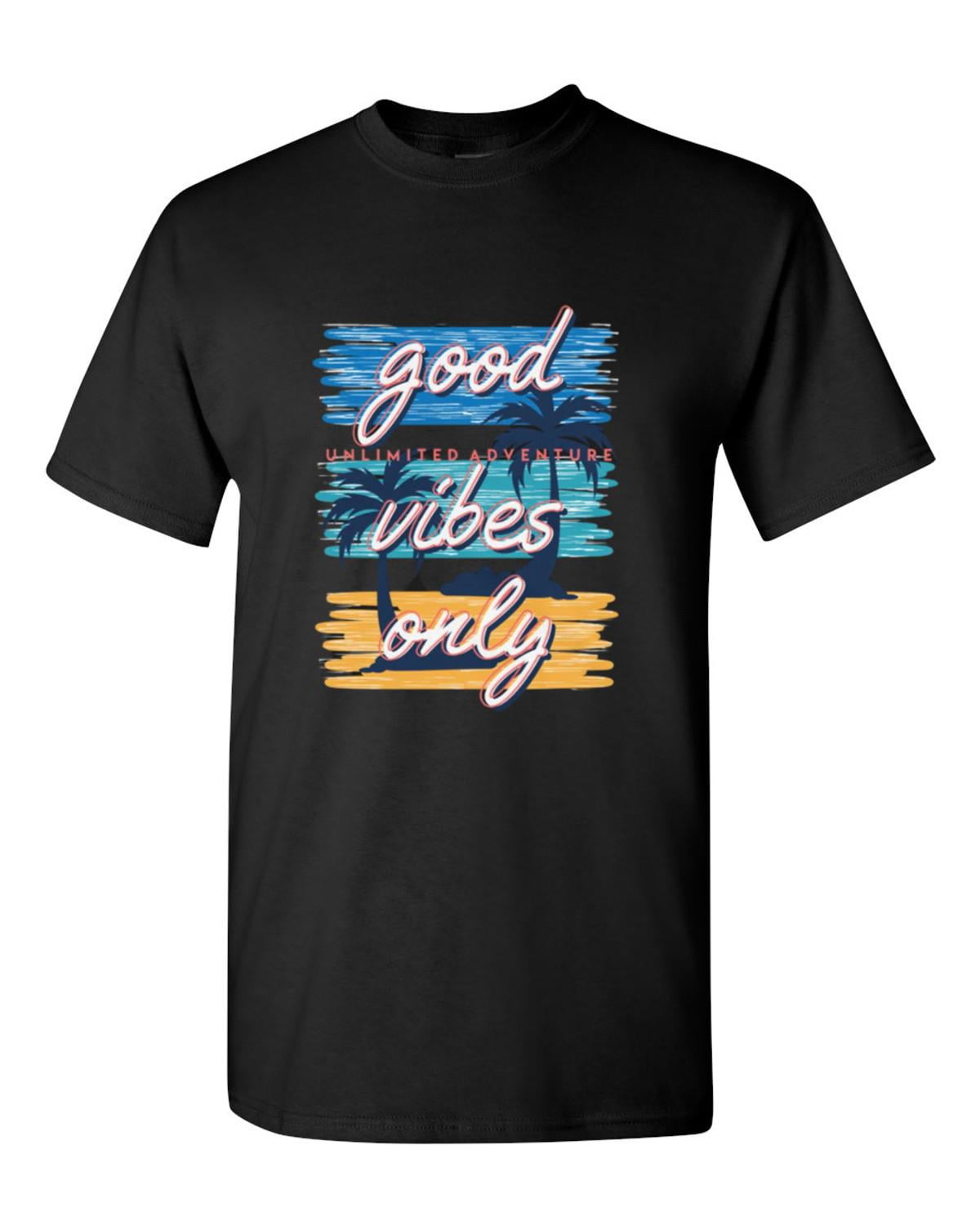 Beach Paradise Surf Good Vibes Ocean Wave Art Style T-Shirt, for men ...