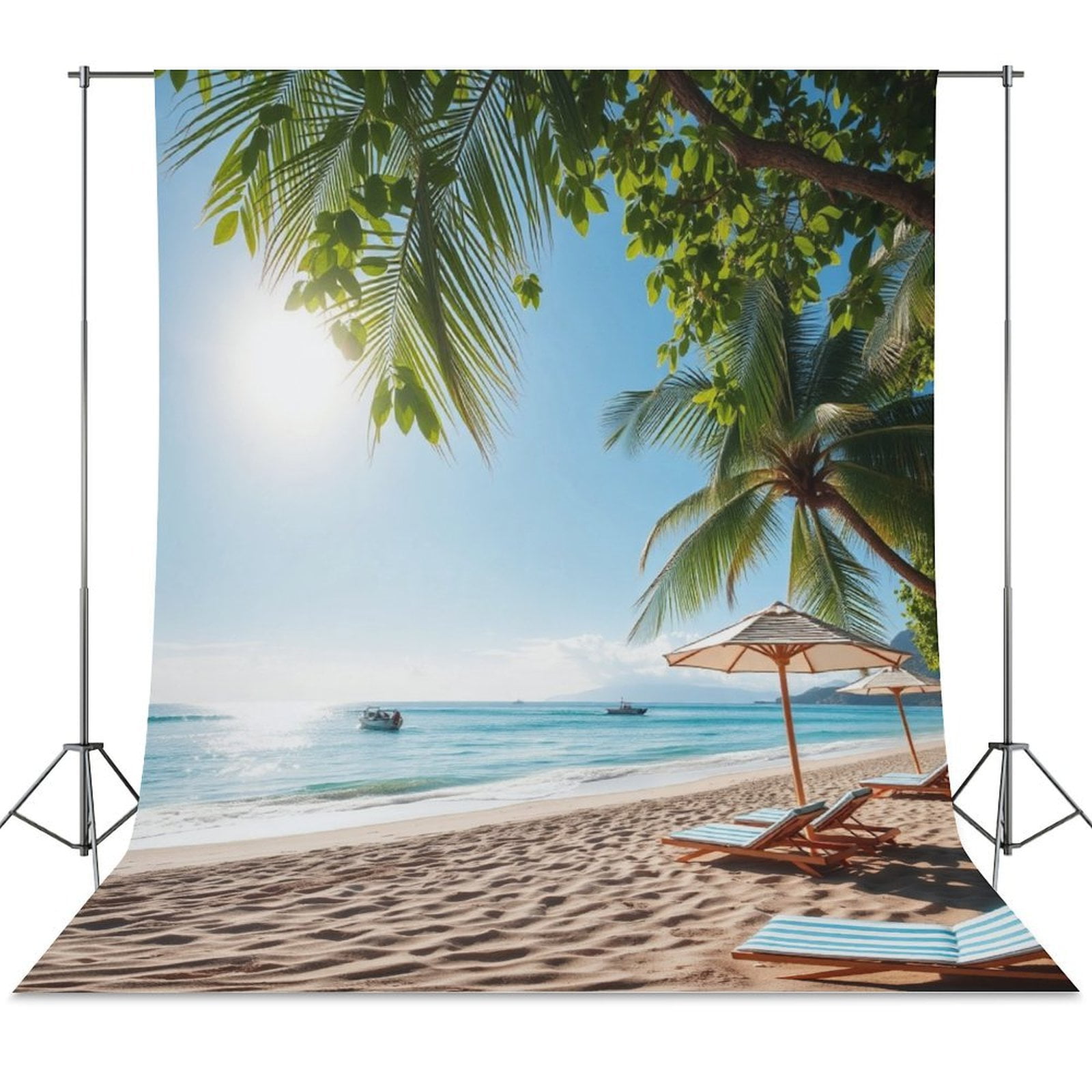 Beach Paradise Vacation Party Backdrop Birthday Decoration Backgrounds ...