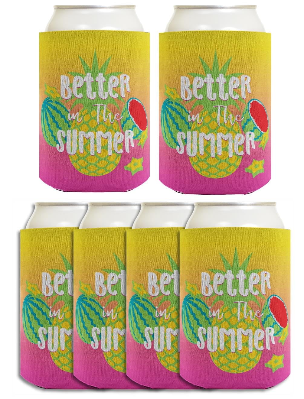 Beach Party Can Coolers Summer Vibes Better In The Summer 6-Pack Can ...