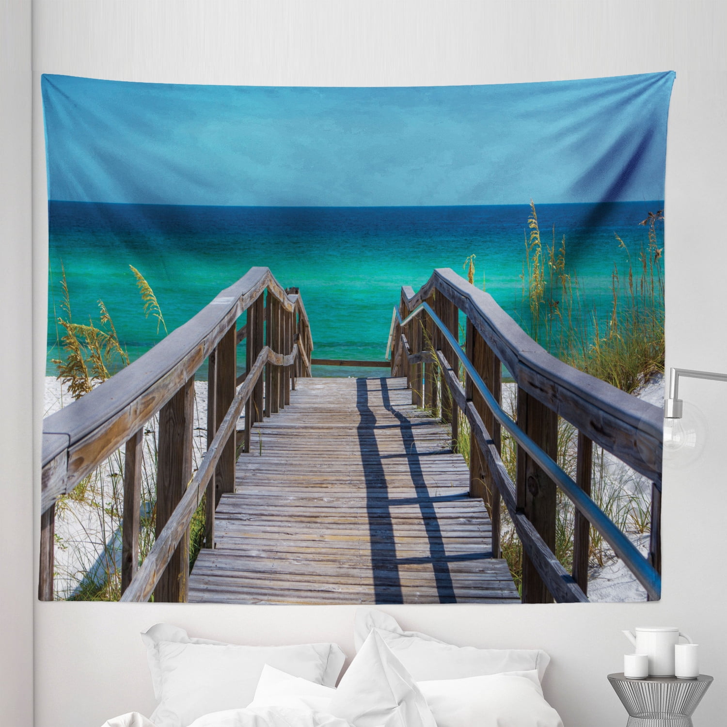 Beach Pathway Tapestry, Boardwalk View of the Beach in Pensacola ...
