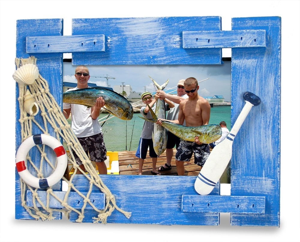 Beach Picture Frame with Sea Shells - Walmart.com