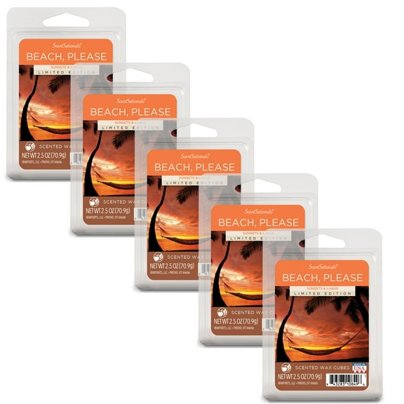 (5-Pack)Vanilla Pine Scented Wax Melts, Scentsationals, 2.5 Oz ...