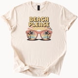 Beach Please Tshirt Summer Vacation Shirt Tropical Palm Trees ...