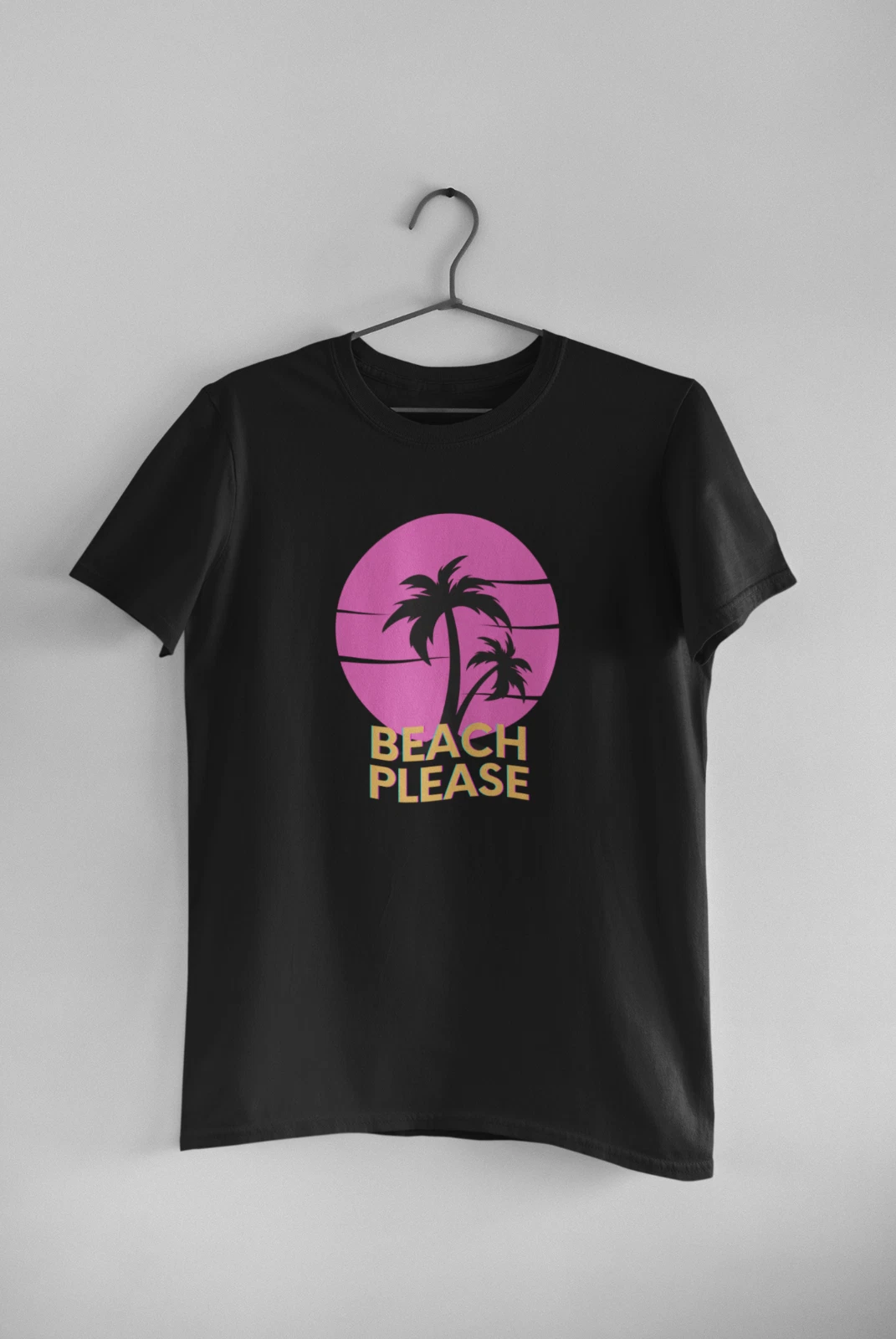 Beach Please Vacation Trees California Palm Sun Style Unisex T-Shirt, S ...