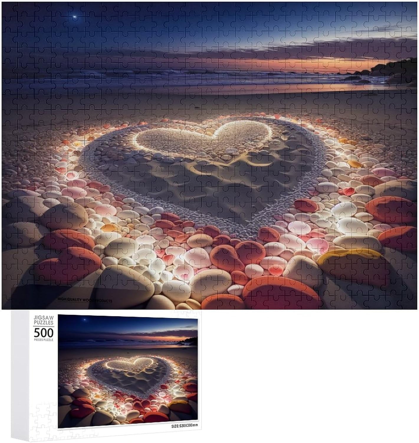 Beach Puzzle Jigsaw Puzzle 500 Pieces for Adults, 20"x15" Large Puzzle ...