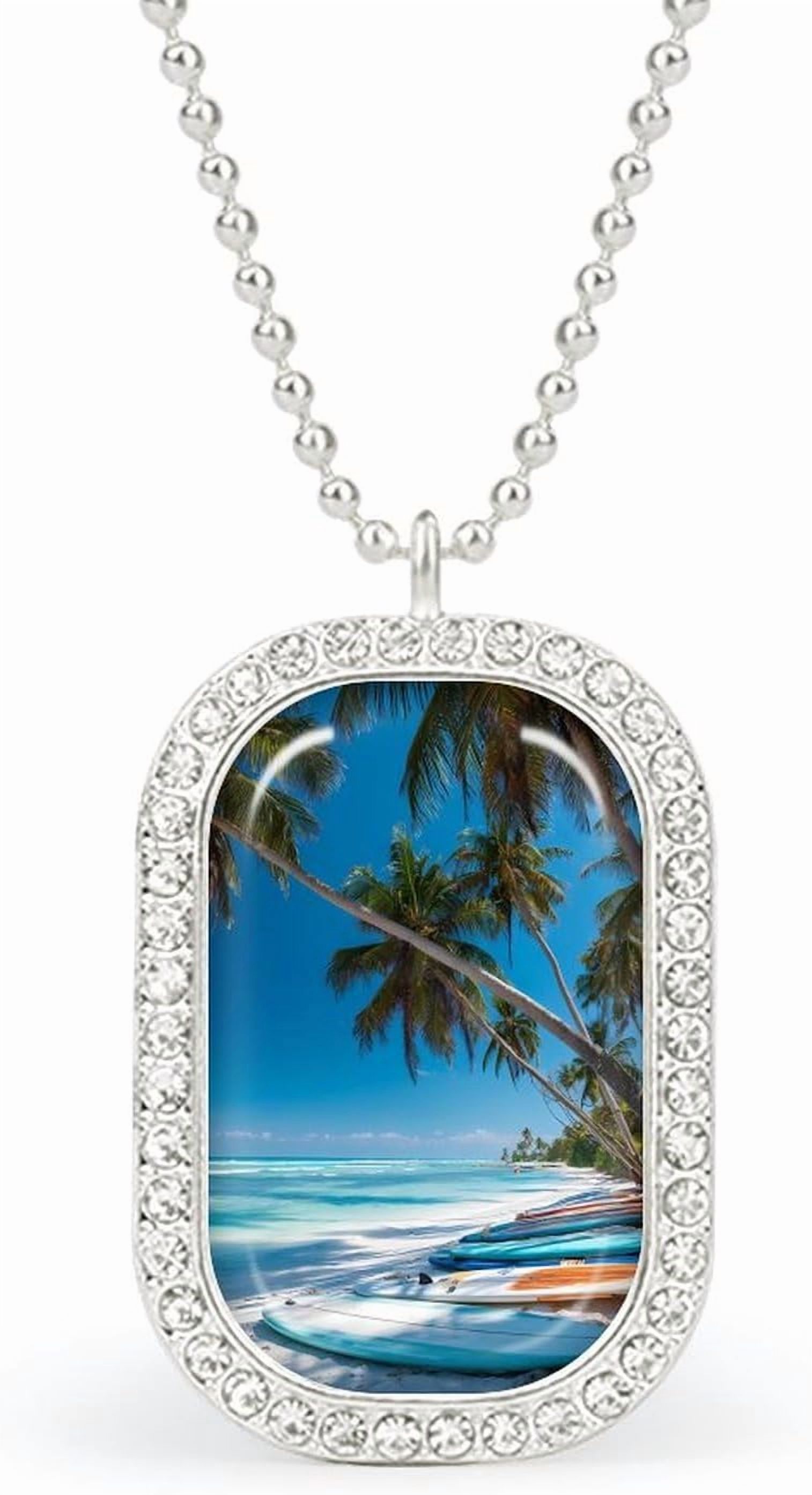 Beach Quality Surfing Board Novelty Pendant Necklaces for Women Funny ...