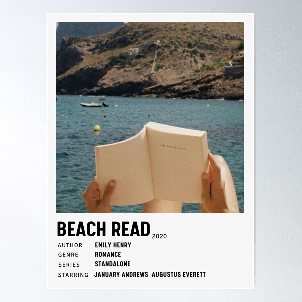 Beach Read Book Ii Poster Wall Art, Modern Wall Decor For Living Room ...