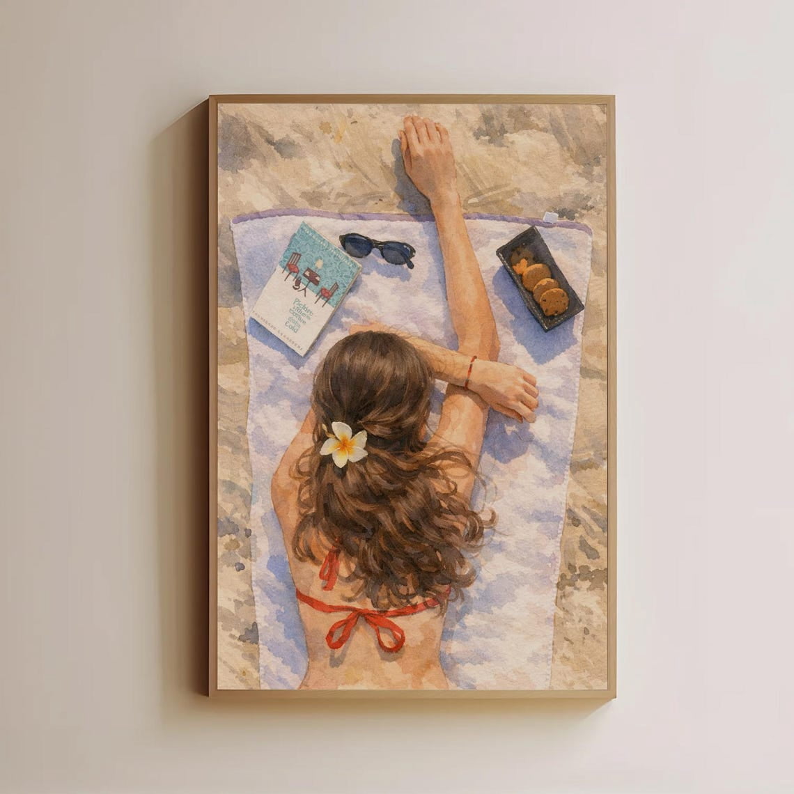 Beach Read Relaxing Vacation Wall Art Poster Unframed Paper Print ...