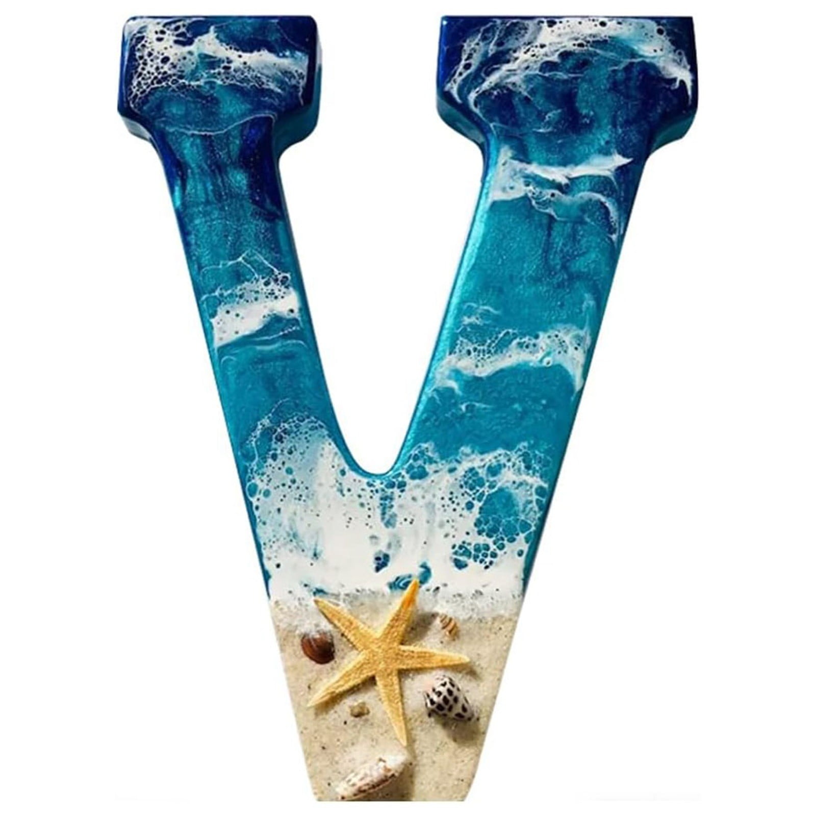 Beach-Ready Resin & Wooden Letters A-Z for Home & Party Decor, Trendy ...