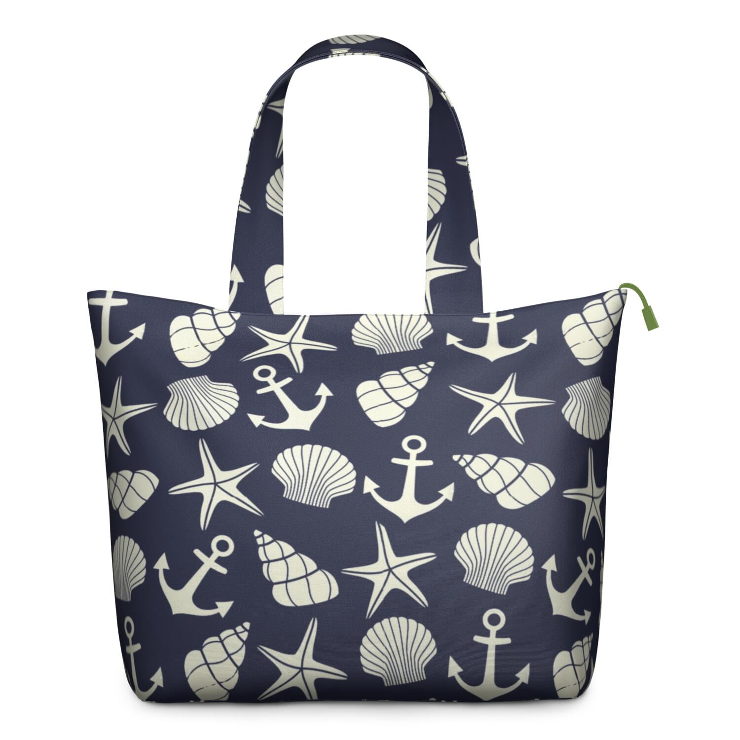 Beach-Ready Tropical Print Large Tote Bag - Airline-Friendly Weekender ...